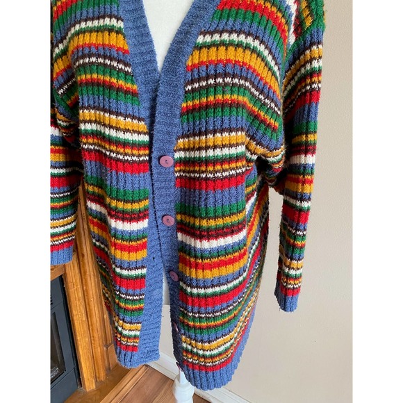 Jacque & Koko | Sweaters | Jacque Koko Vintage Multicolor Striped ...